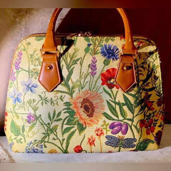 Signare | Bags | Vintage Signare Tapestry Floral Bugs Purse | Poshmark